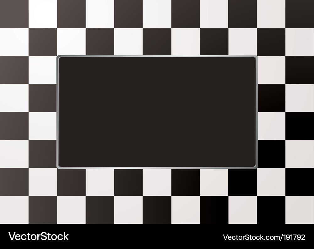 Checkered picture frame Royalty Free Vector Image