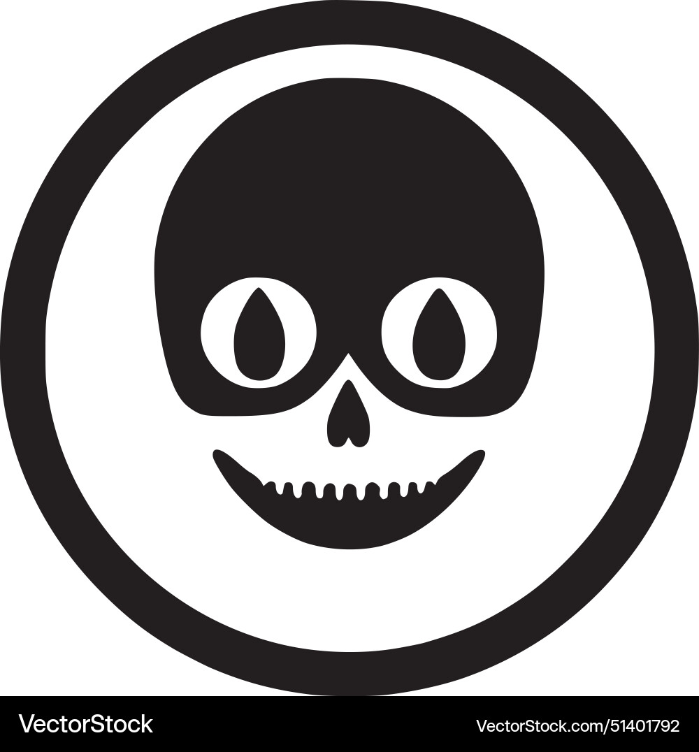 Death - black and white Royalty Free Vector Image