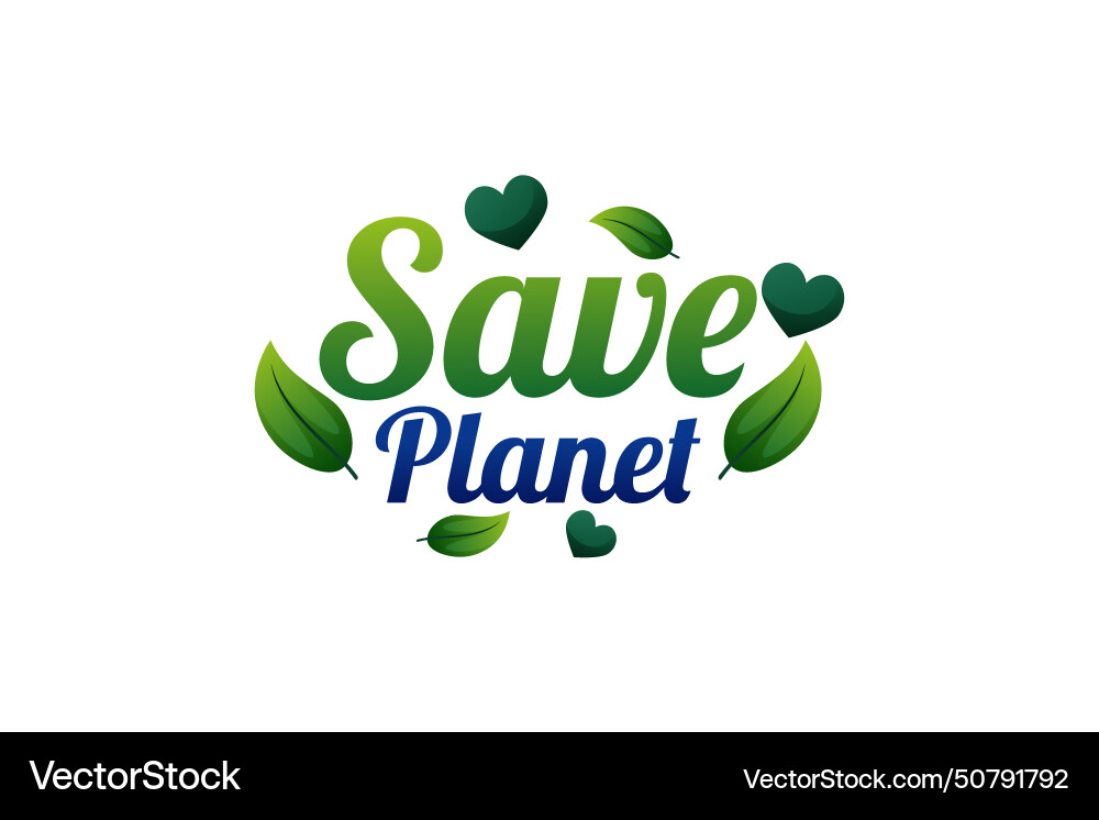 Environmental sticker set Royalty Free Vector Image