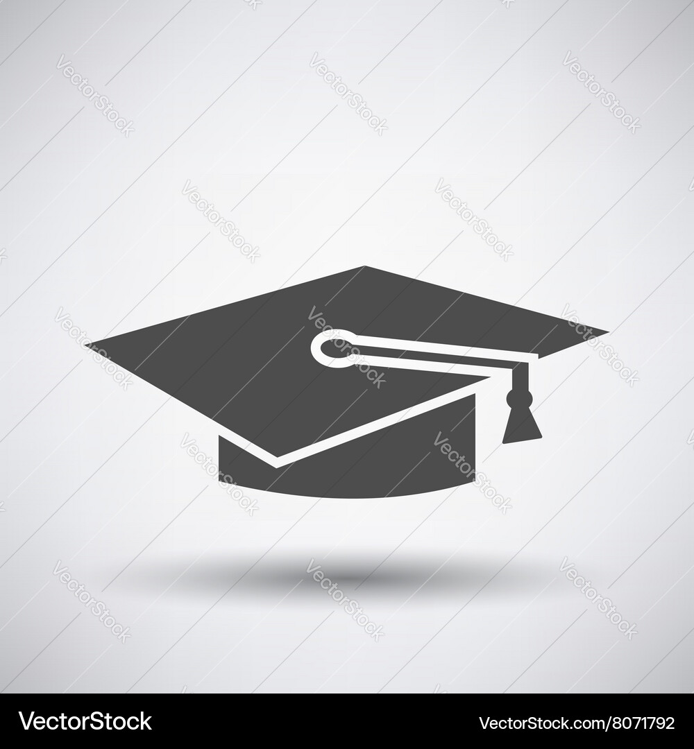 Graduation cap icon Royalty Free Vector Image - VectorStock