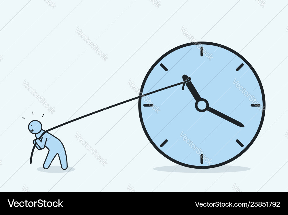 More time concept Royalty Free Vector Image - VectorStock