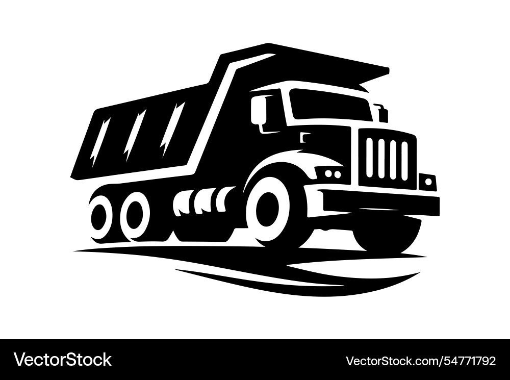 Premium dump truck silhouettes for digital Vector Image
