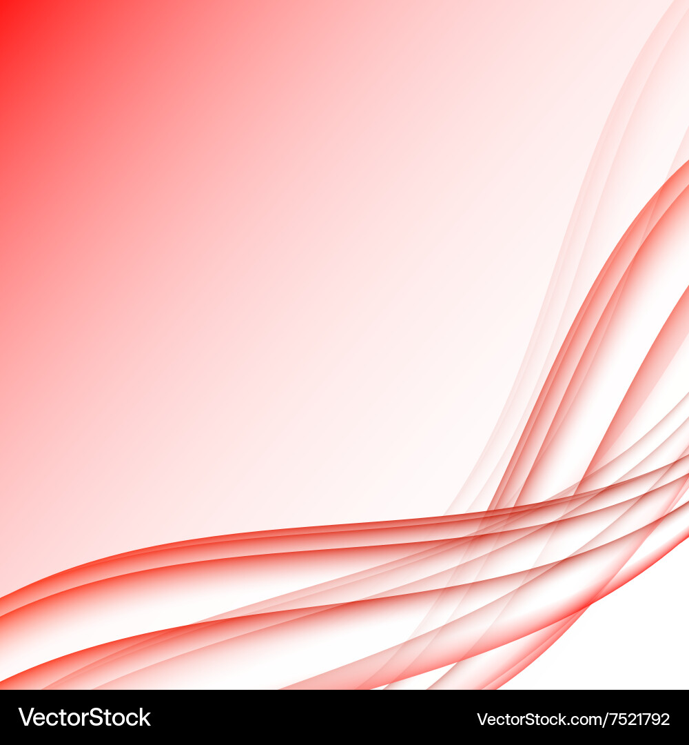 Red and white waves modern futuristic abstract Vector Image