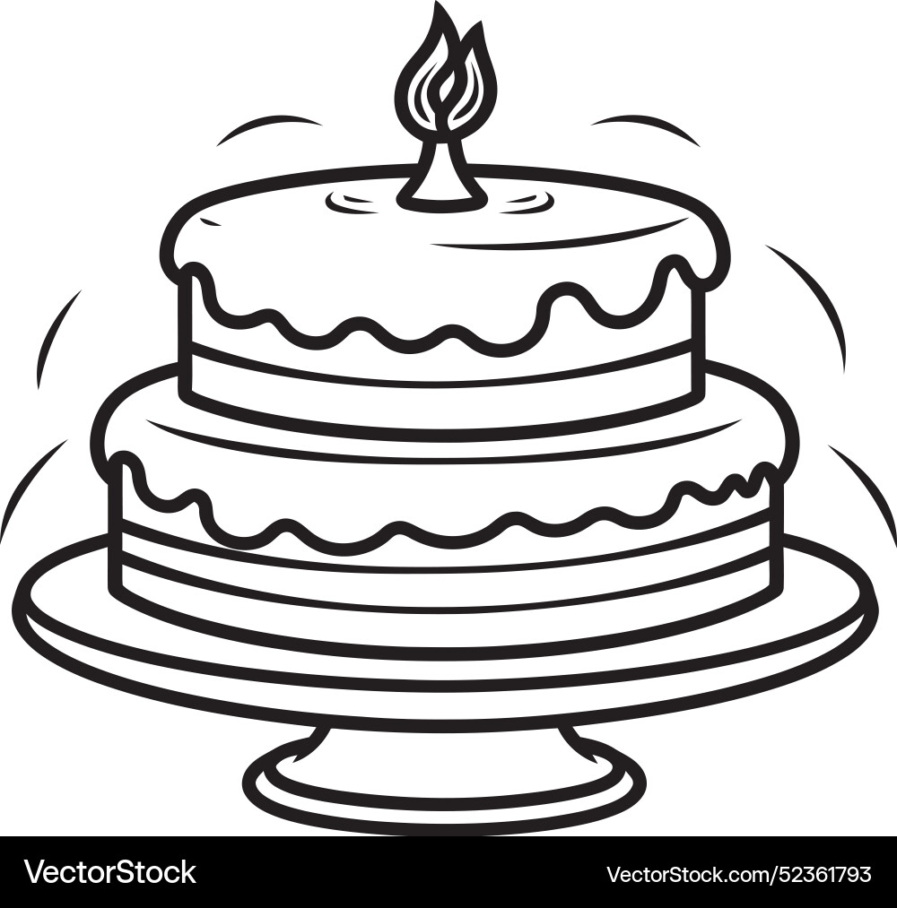 Bakery visualizing delicious cakes cakery vect Vector Image