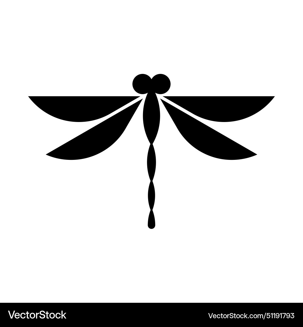 Dragonfly logo Royalty Free Vector Image - VectorStock