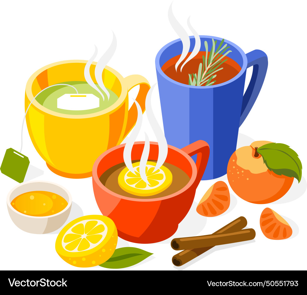 Strengthening immunity isometric composition Vector Image