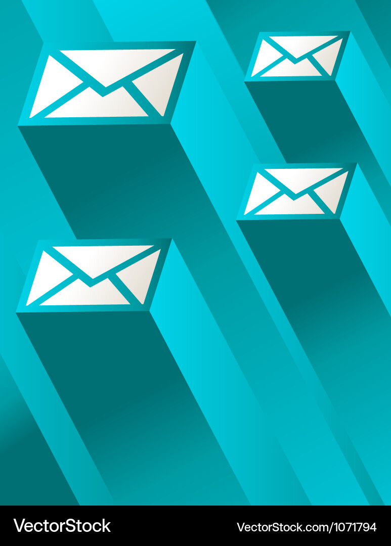 Blue mail Royalty Free Vector Image - VectorStock