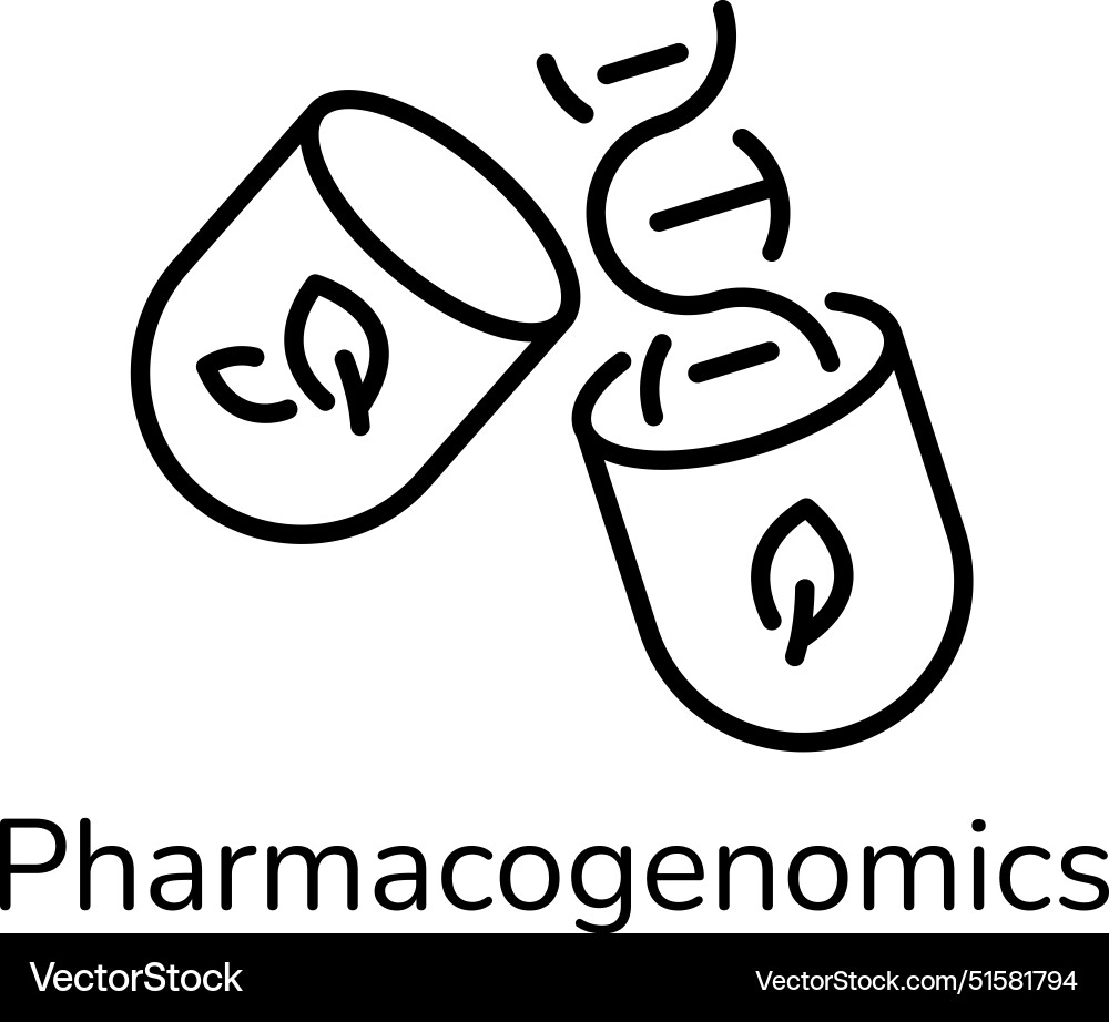 Pharmacogenomics Royalty Free Vector Image - VectorStock