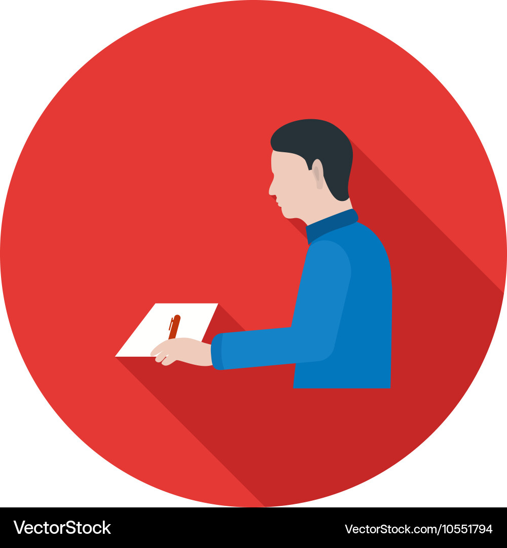 Taking test Royalty Free Vector Image - VectorStock
