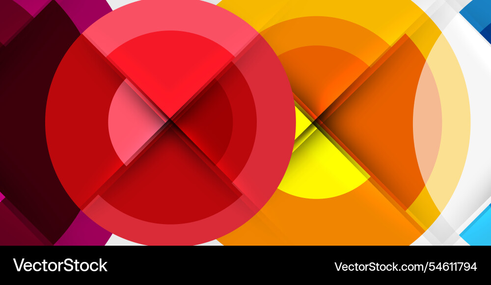 Techno circles and semi Royalty Free Vector Image