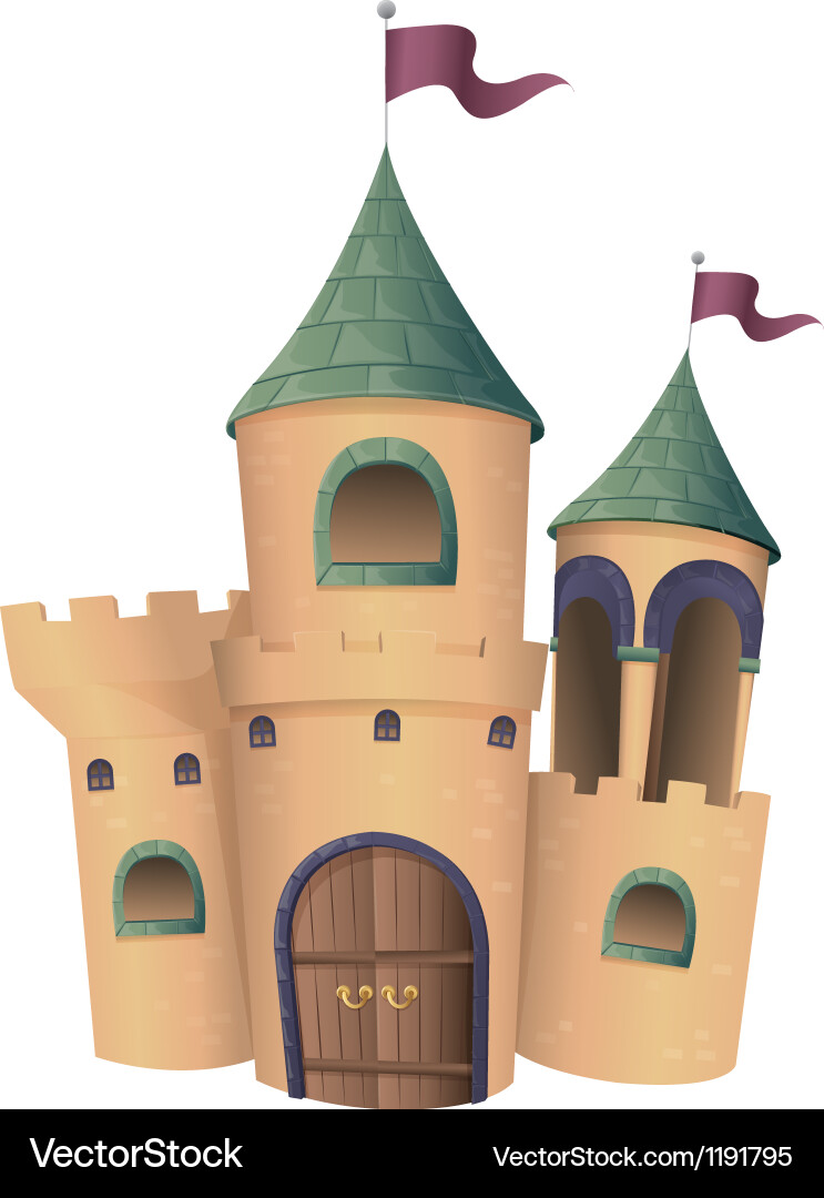 A castle Royalty Free Vector Image - VectorStock