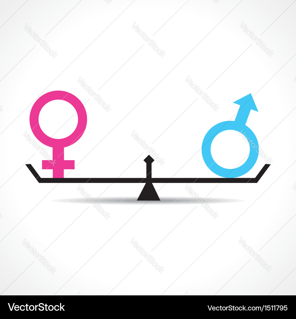 Equality Concept - Balance Scale Royalty Free Vector Image