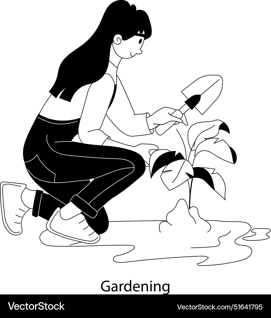 Gardening Royalty Free Vector Image - VectorStock