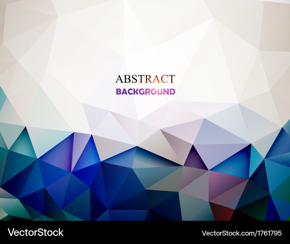 Geometric Polygon Background Royalty Free Vector Image