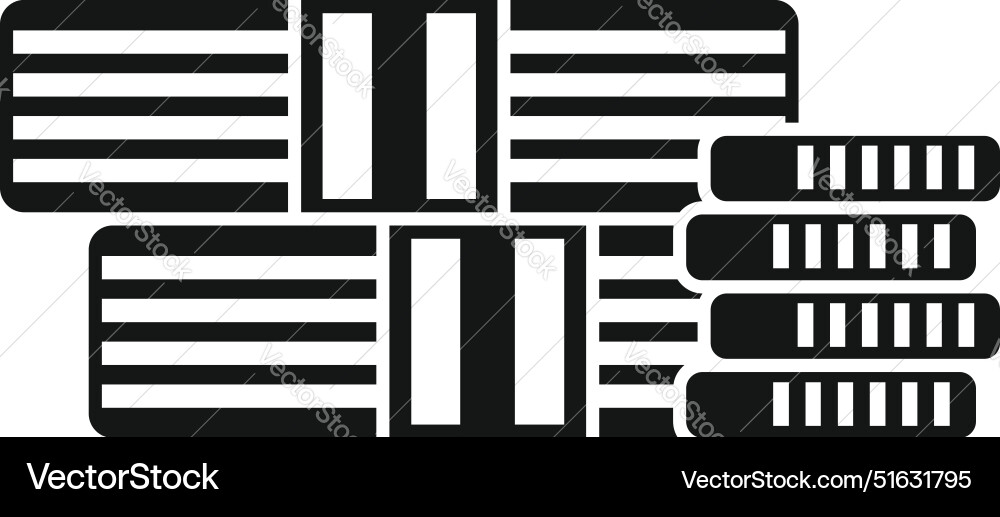Money stack representing savings investment Vector Image