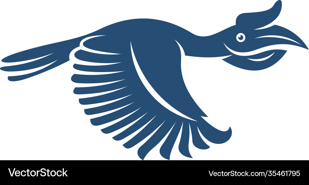 Rangkong bird design creative logo Royalty Free Vector Image
