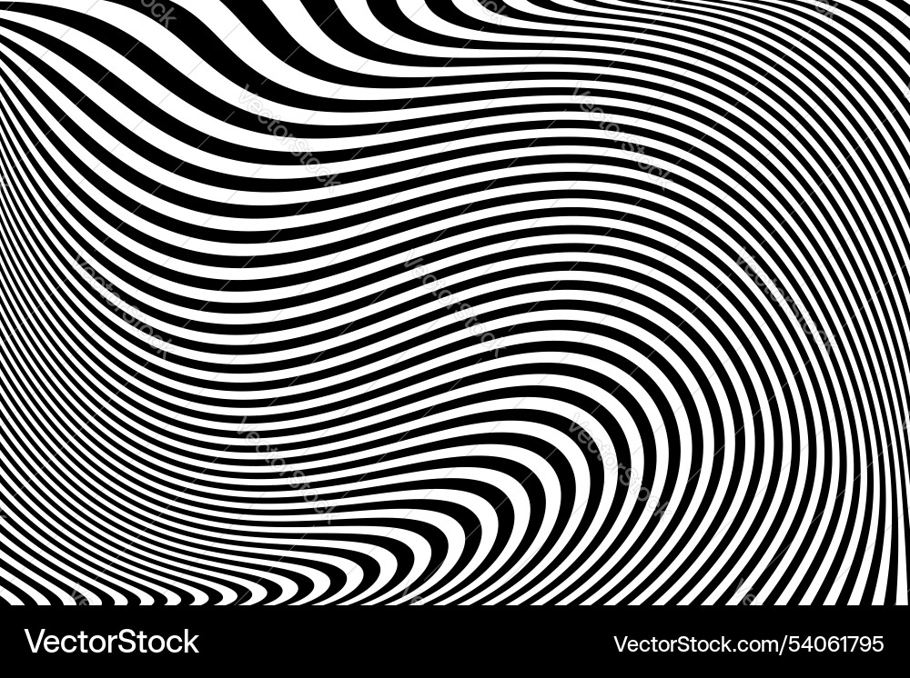 Wavy lines pattern Royalty Free Vector Image - VectorStock