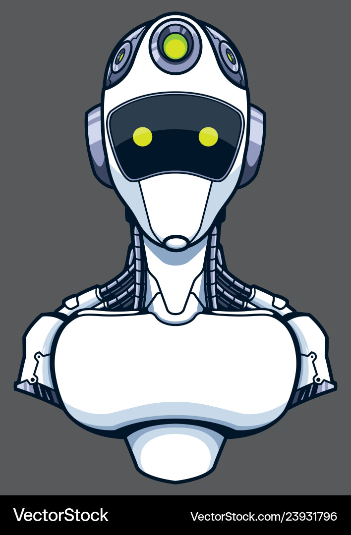 Artificial intelligence robot Royalty Free Vector Image