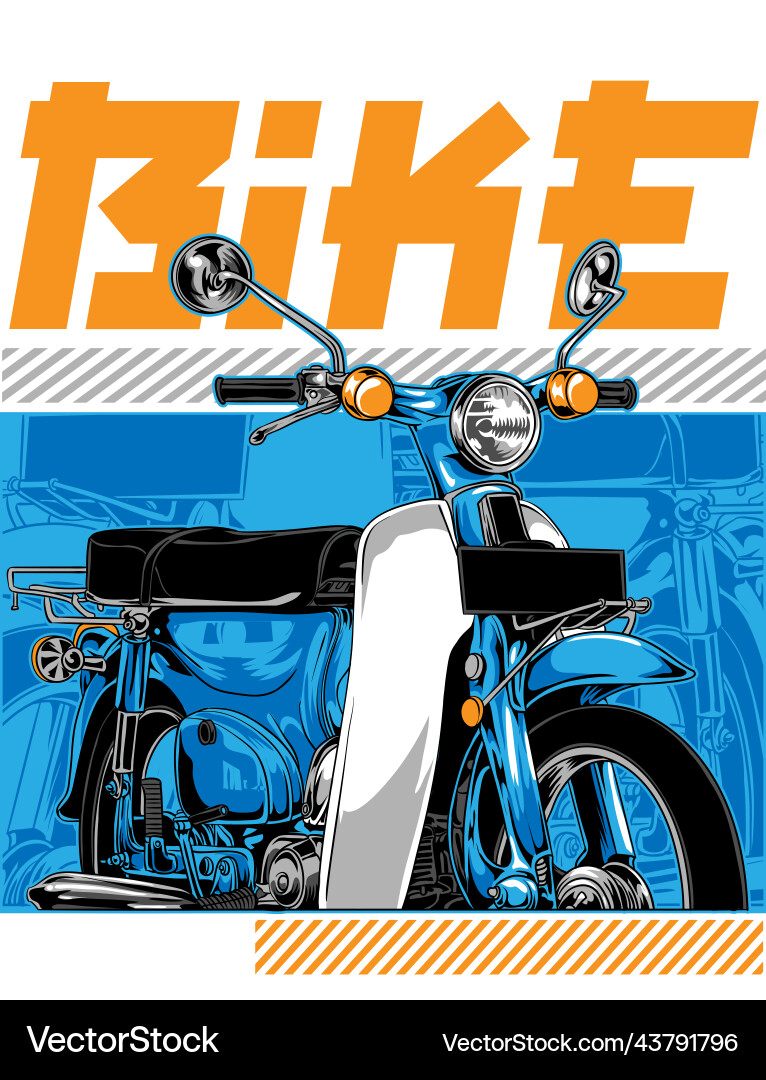 Classic bike Royalty Free Vector Image - VectorStock