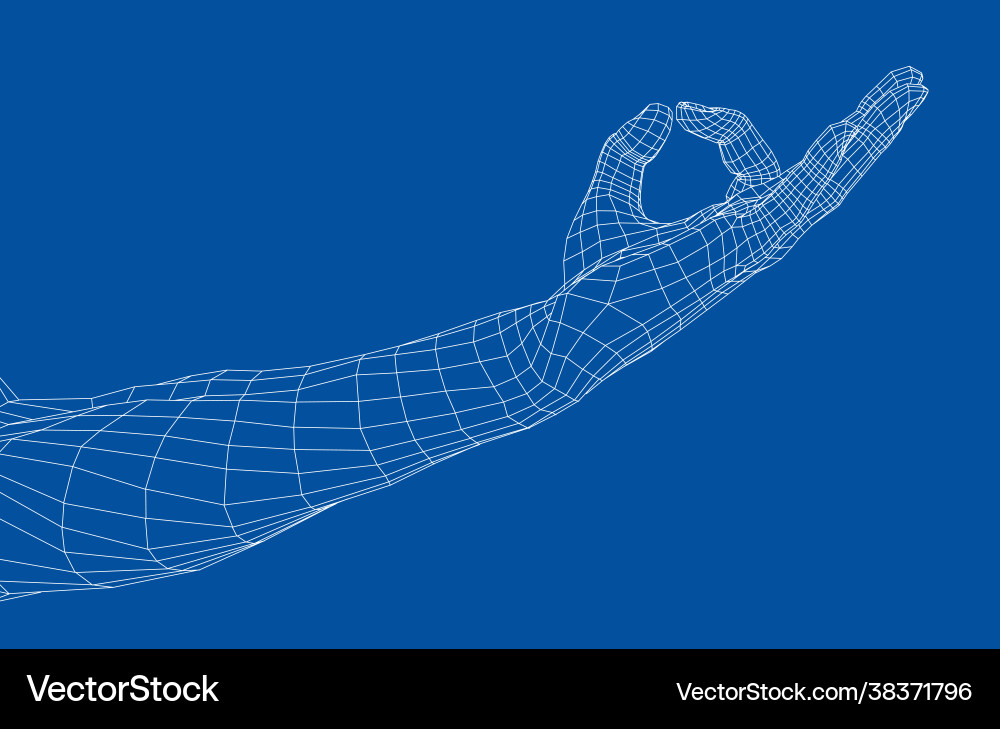 Hand ok sign Royalty Free Vector Image - VectorStock