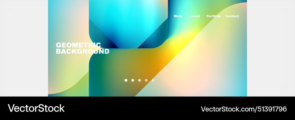 Square internet web page design template Vector Image