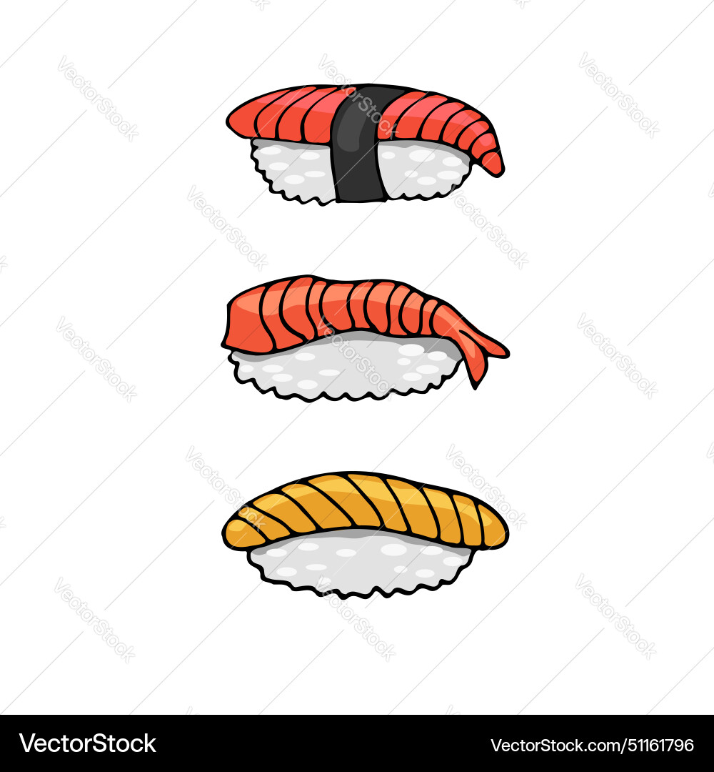 Sushi Royalty Free Vector Image - VectorStock