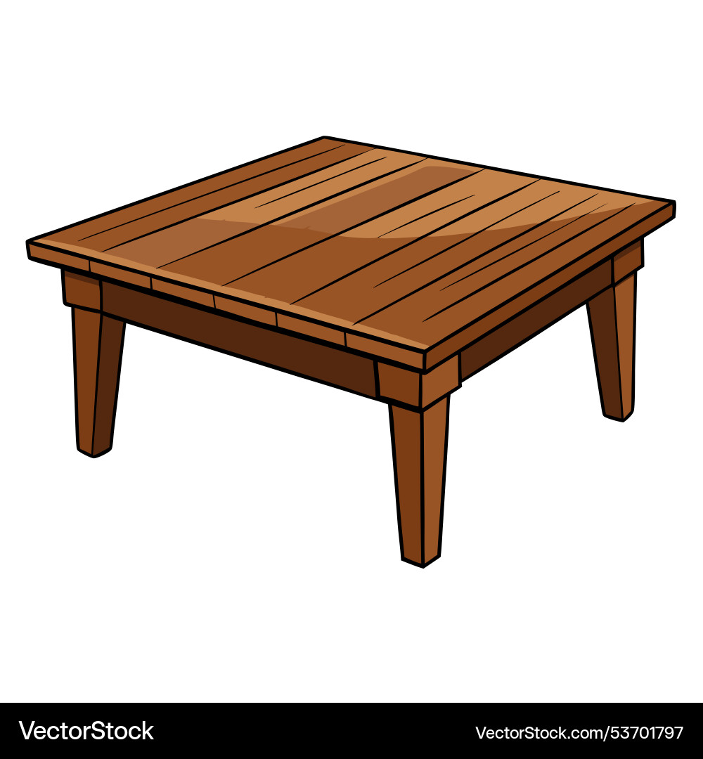 Empty top of rustic wooden table on floor Vector Image