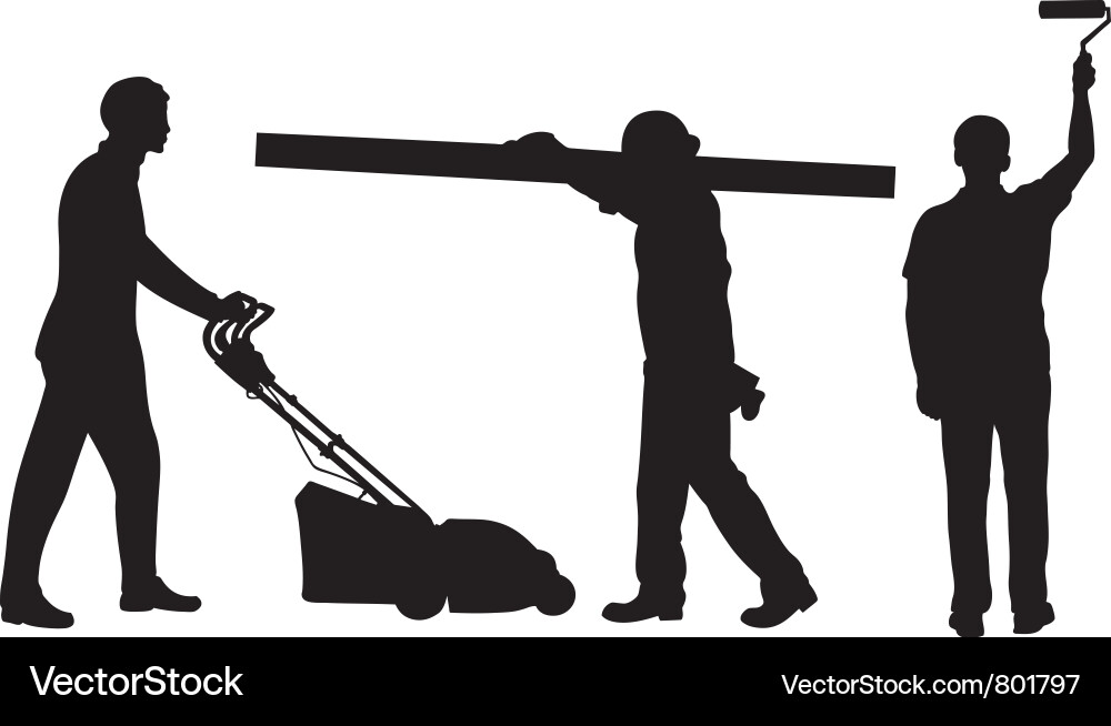 People working Royalty Free Vector Image - VectorStock