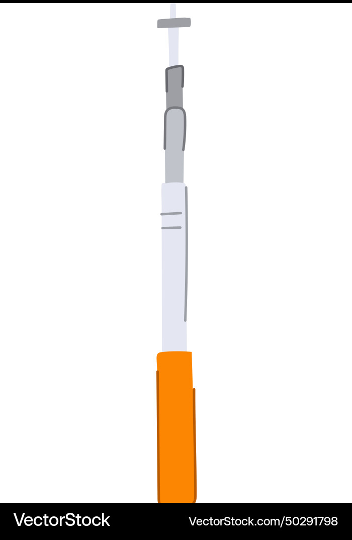 Camera selfie stick cartoon Royalty Free Vector Image