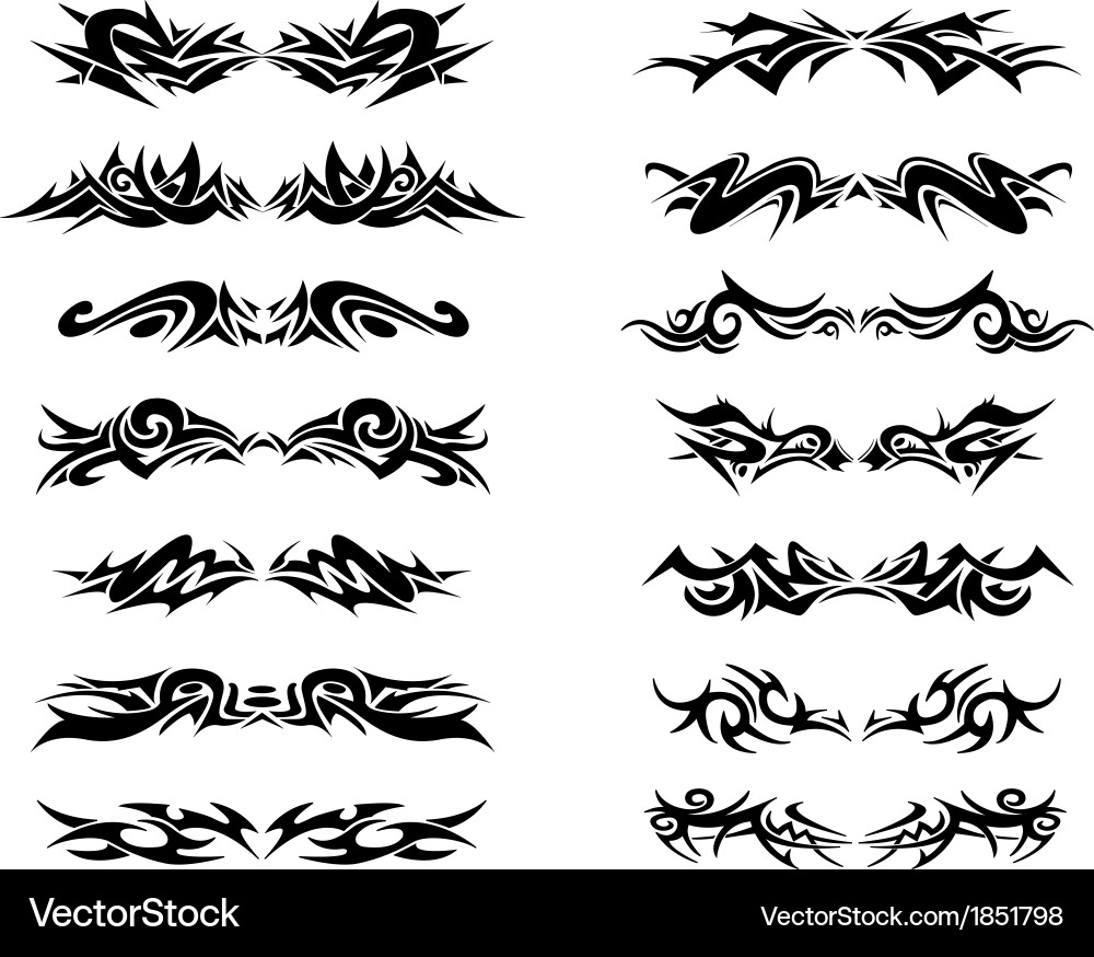 Hand Drawn Tribal Pattern Royalty Free Vector Image