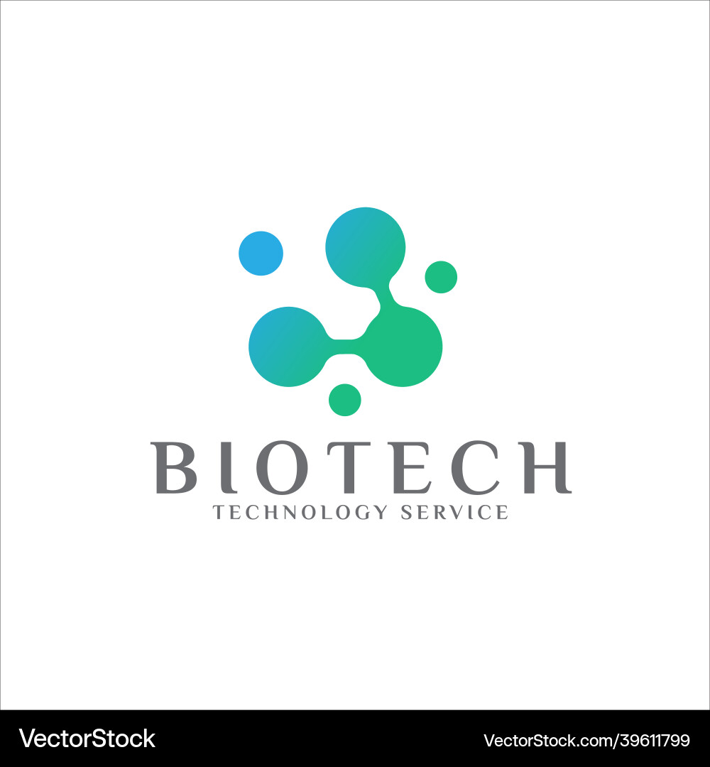 Bio tech logo designs for lab and research Vector Image