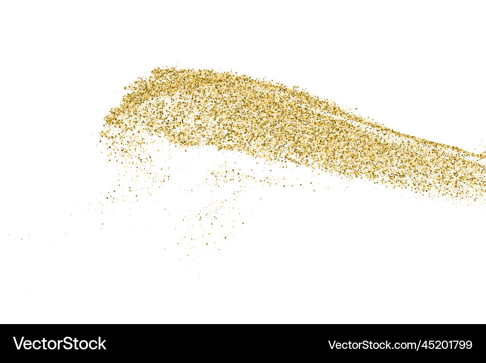 Gold glitter texture Royalty Free Vector Image