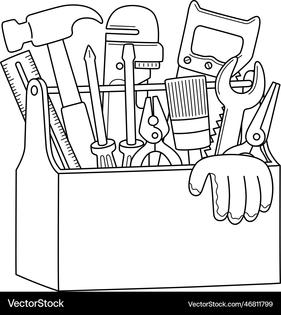 Tool Box Coloring Page 5 Tools Für Online Warm Ups ⋆ Wilde Workshop