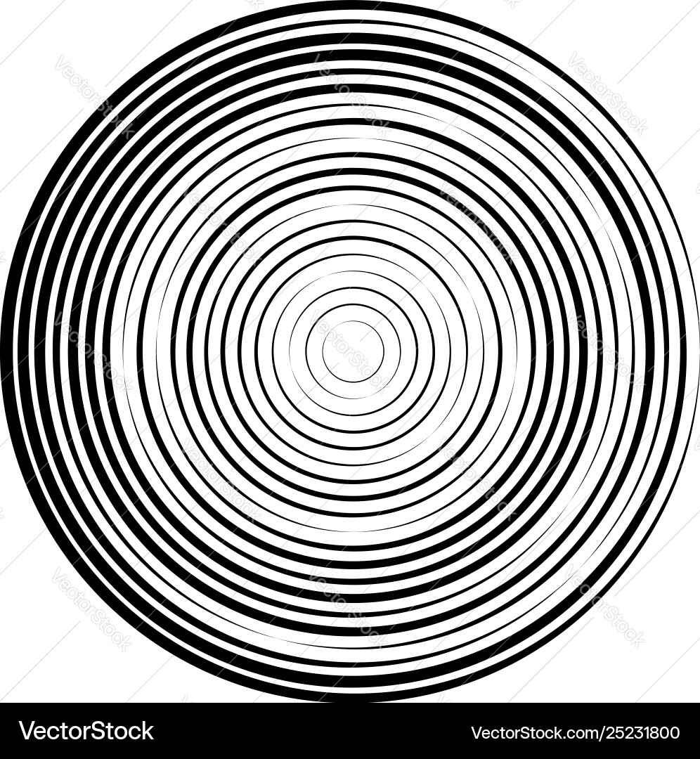 Abstract radial background concentric ripple Vector Image