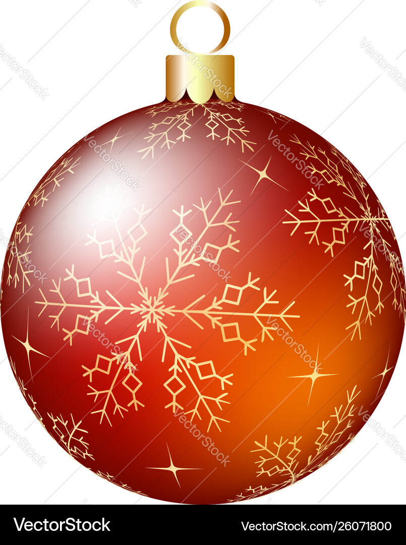 Christmas ball Royalty Free Vector Image - VectorStock