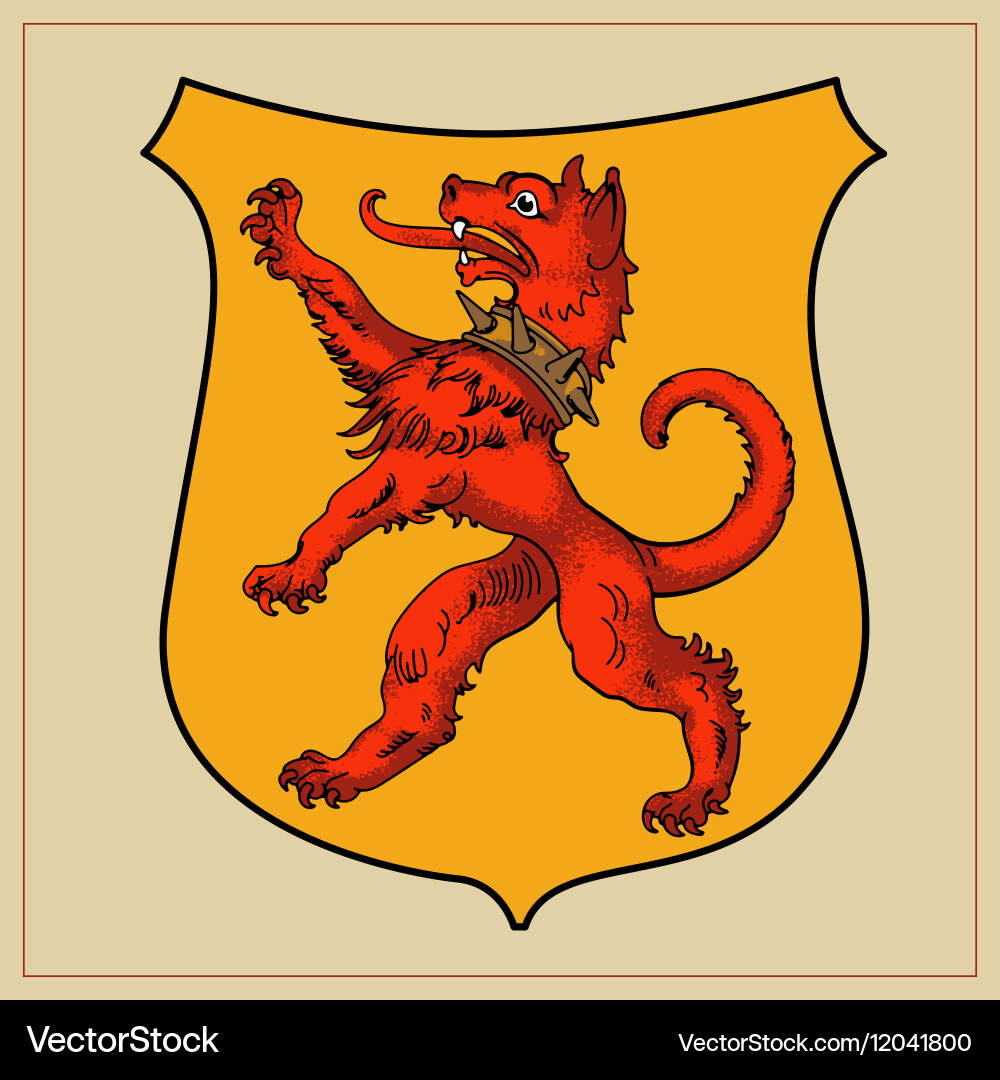 Heraldic beast Royalty Free Vector Image - VectorStock