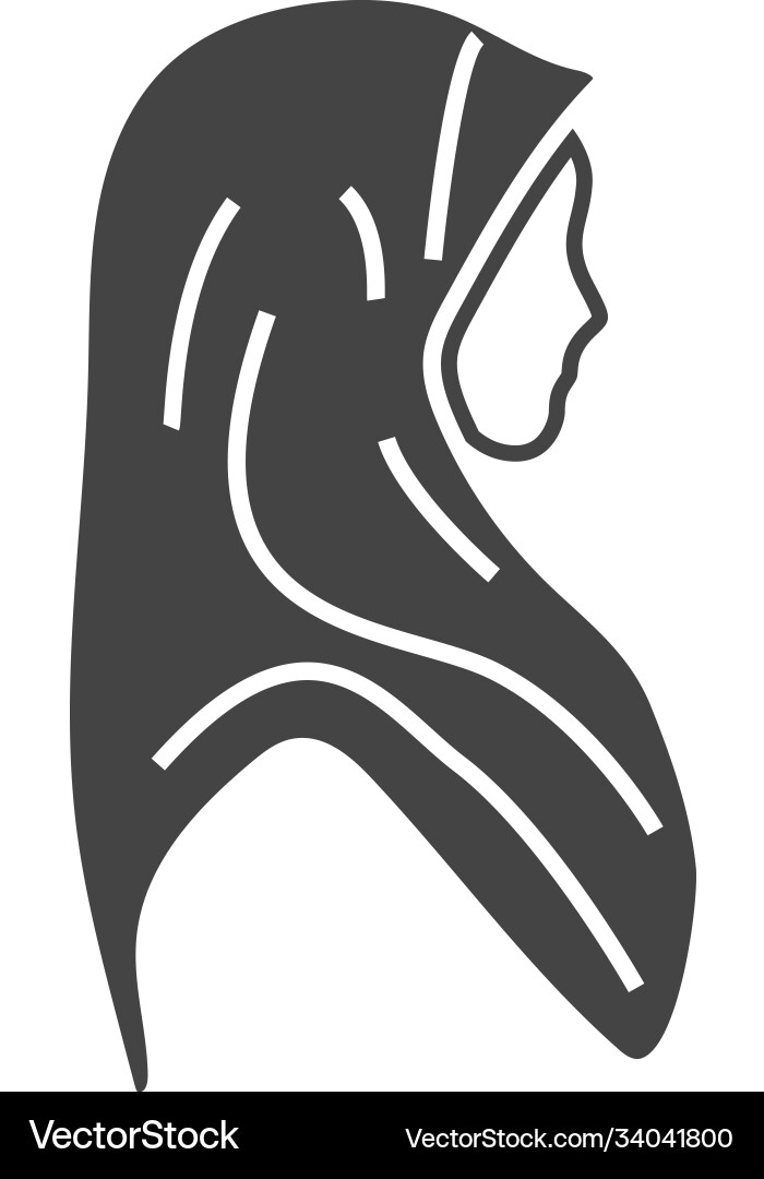 Hijab icon graphic design isolated Royalty Free Vector Image