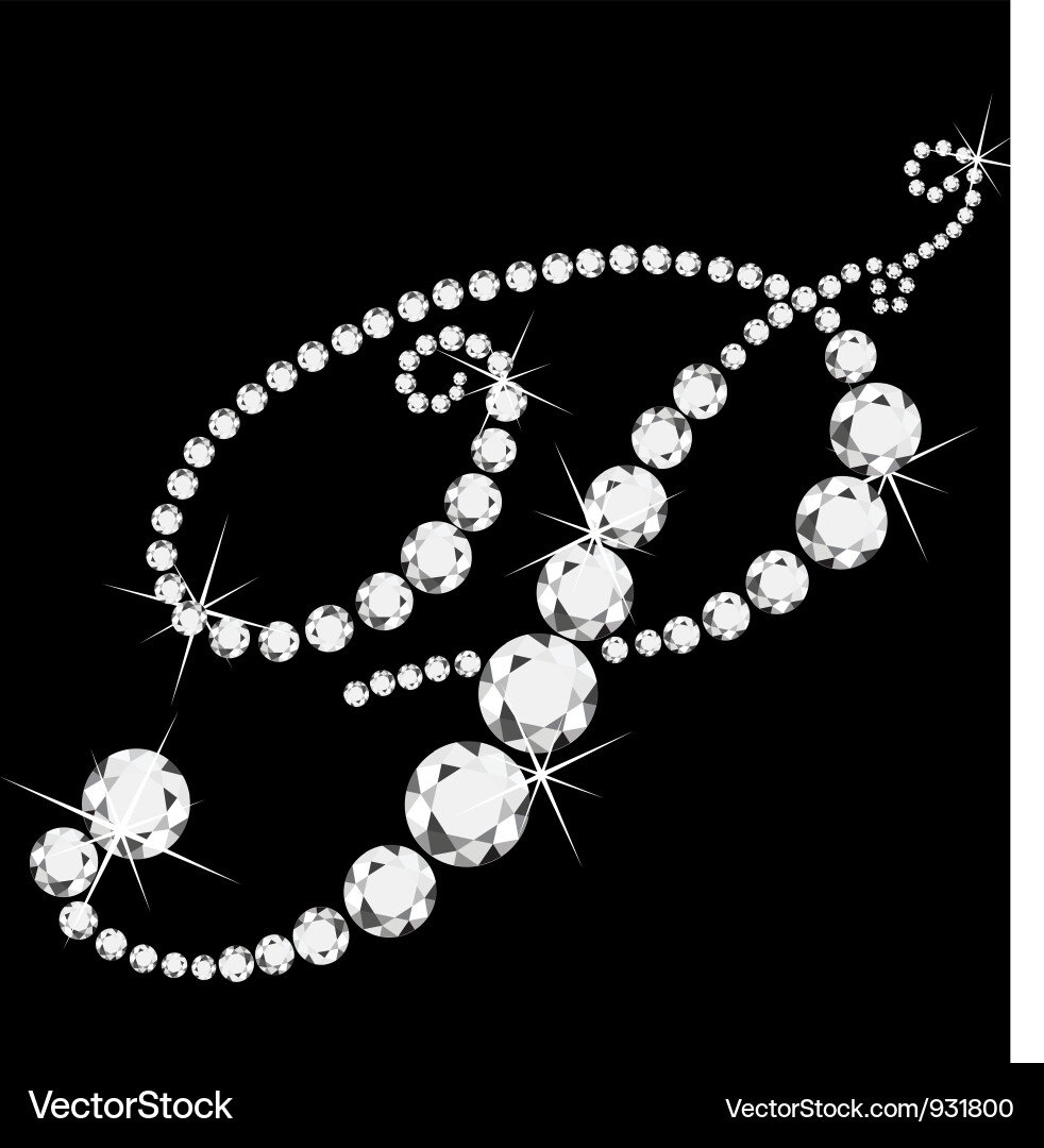 P italic letter with diamonds Royalty Free Vector Image