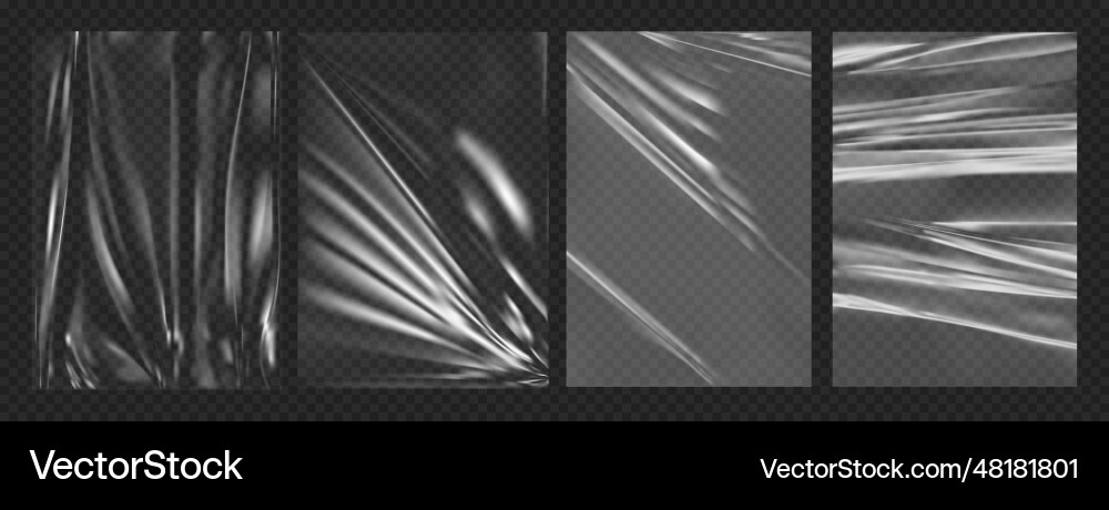 Crumpled Plastic & Paper Effect Royalty Free Vector