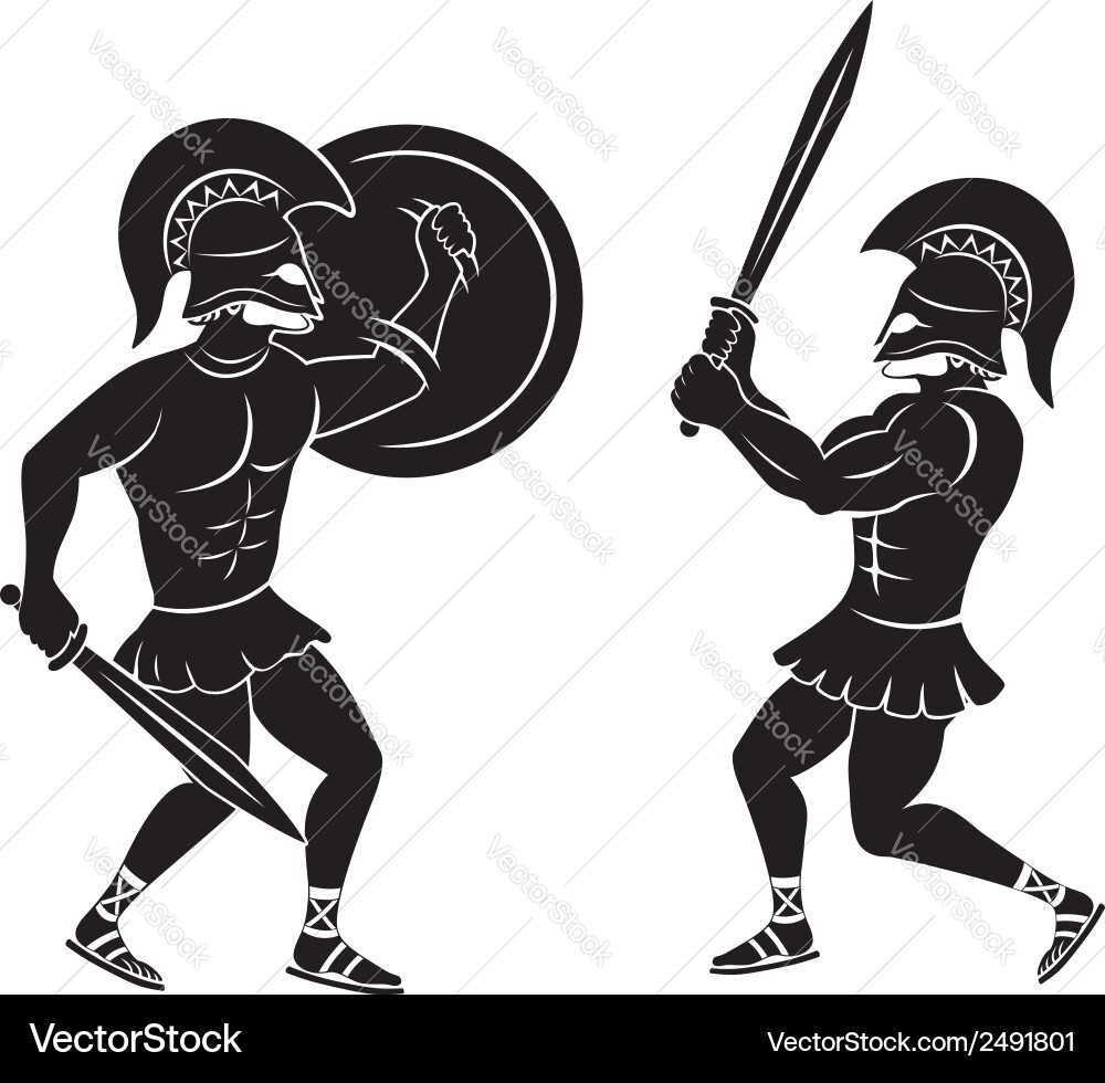 Gladiators Royalty Free Vector Image - VectorStock