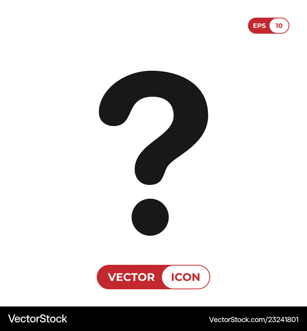 Fragezeichen-Symbol Lizenzfreies Vektorbild - VectorStock