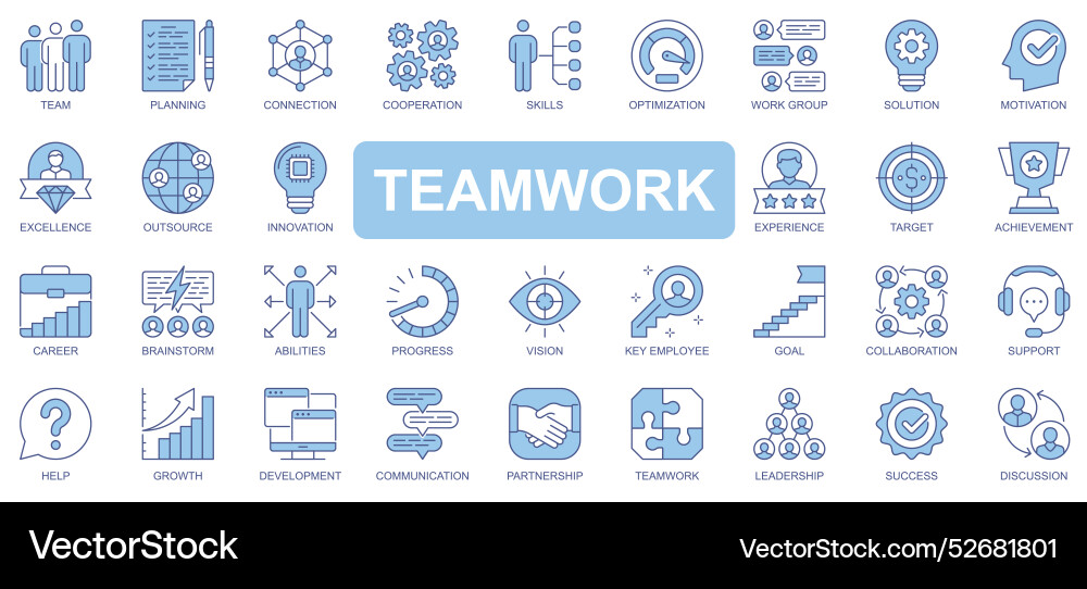 Free Teamwork icons Vector Graphics & Illustrations | VectorStock