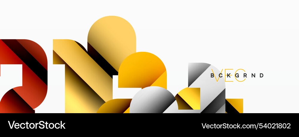 Abstract background colorful geometric curve Vector Image