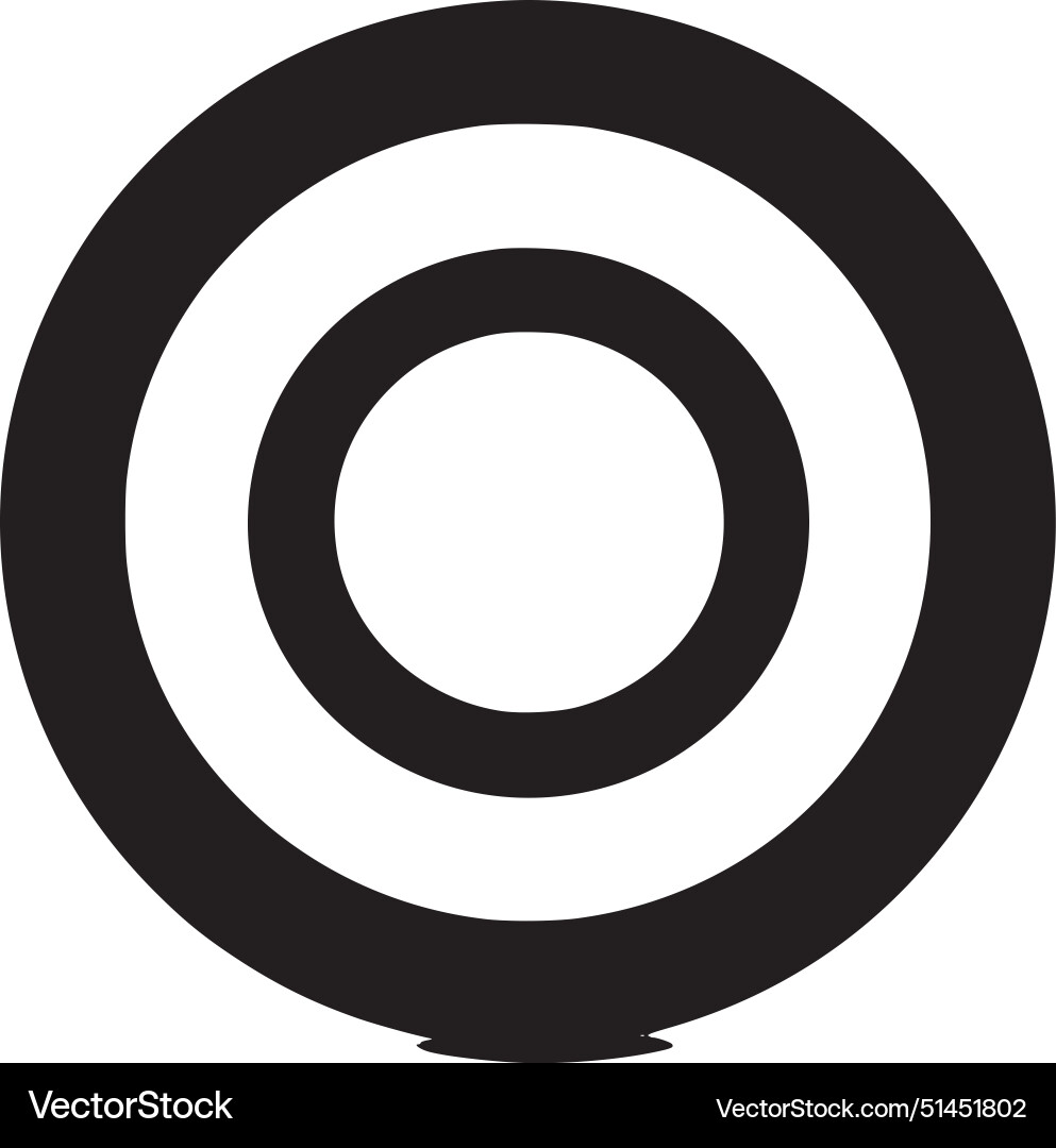Circle - minimalist and simple silhouette Vector Image