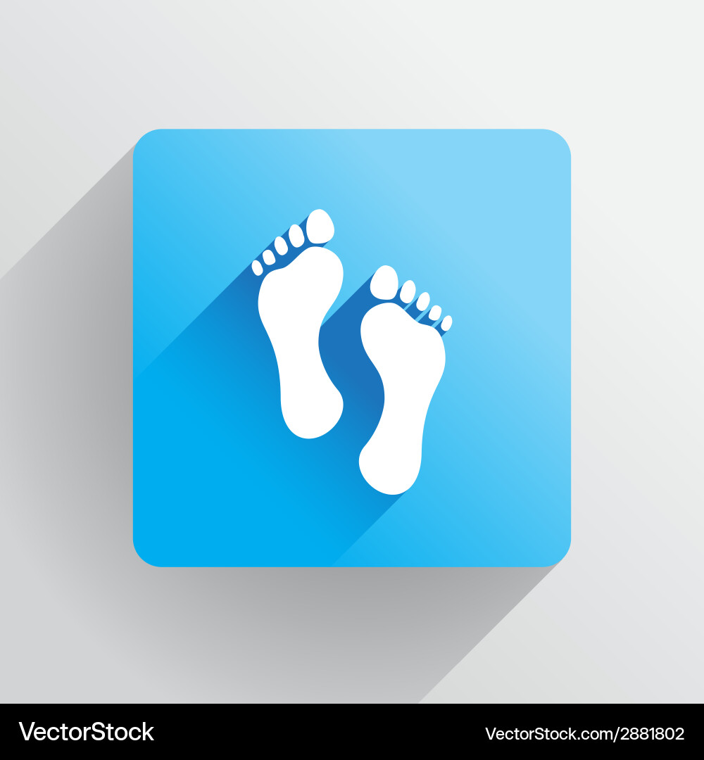 Human footprints Royalty Free Vector Image - VectorStock