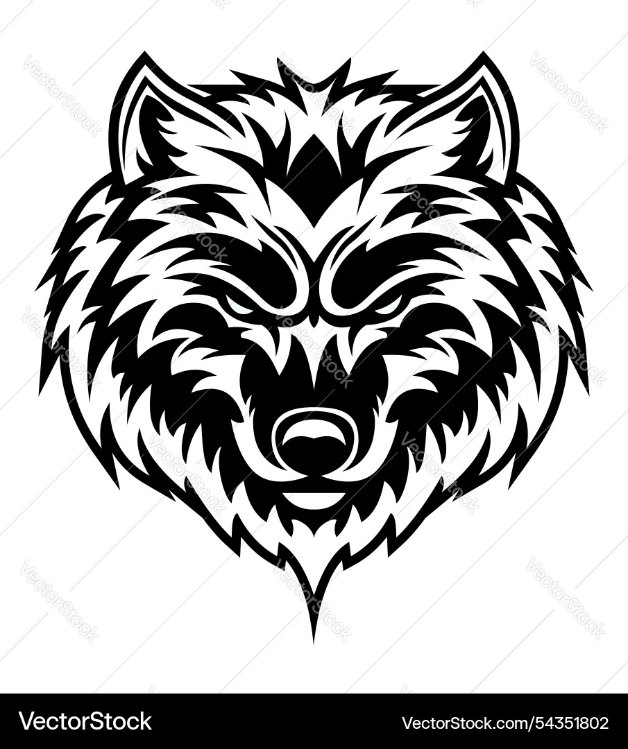 Wolf logo creative and original for your business Vector Image