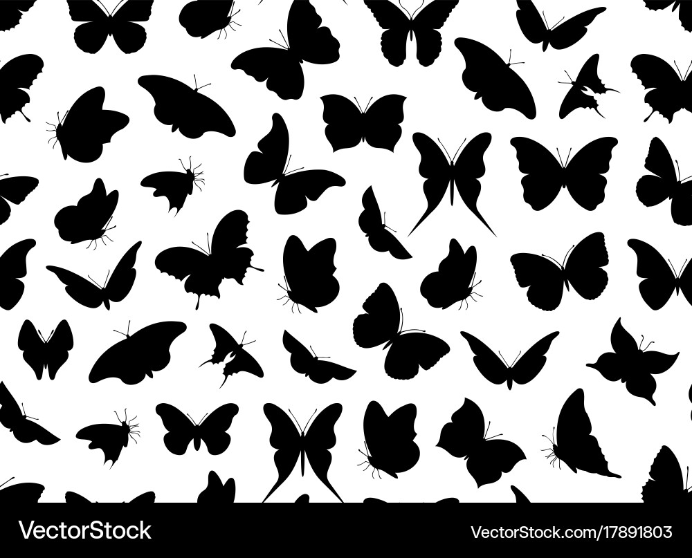 Butterfly Seamless Pattern Royalty Free Vector Image