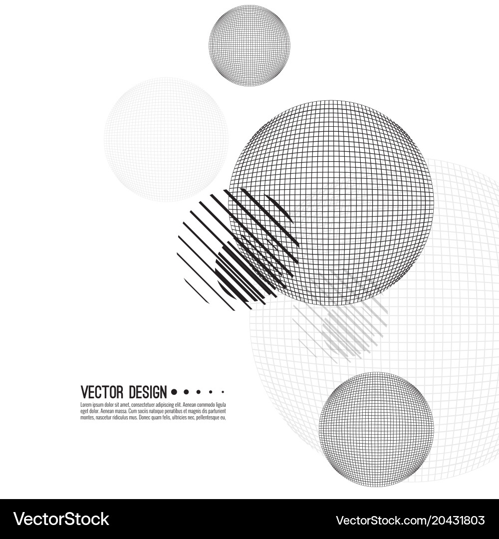 Dynamic Mesh Sphere Background Royalty Free Vector Image