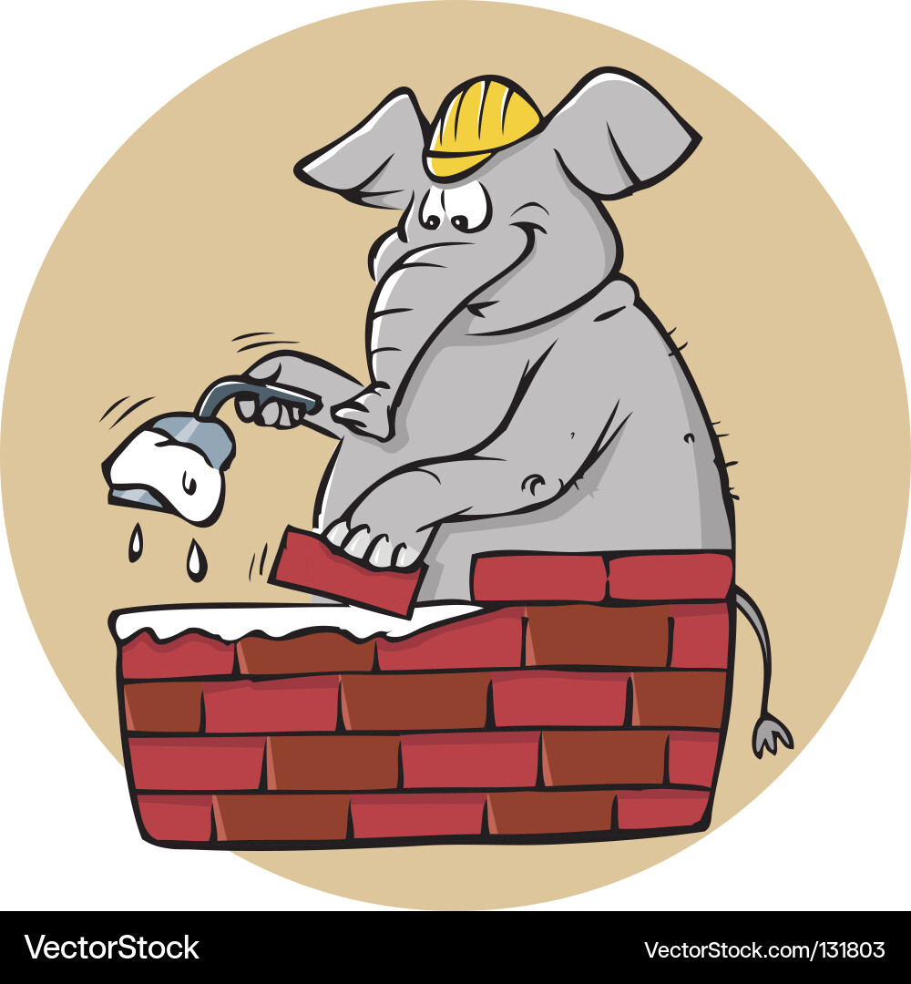 Elephant Builder Royalty Free Vector Image - VectorStock
