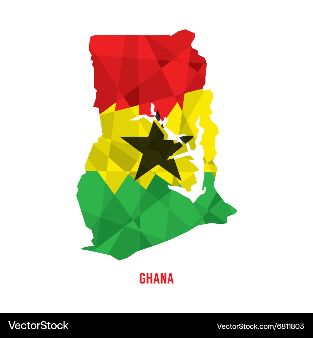 Ghana Map Royalty Free Vector Image - VectorStock